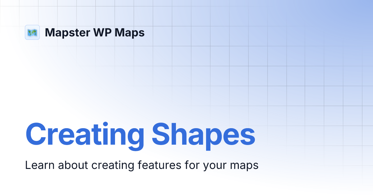 Geography Types | Mapster WP Maps